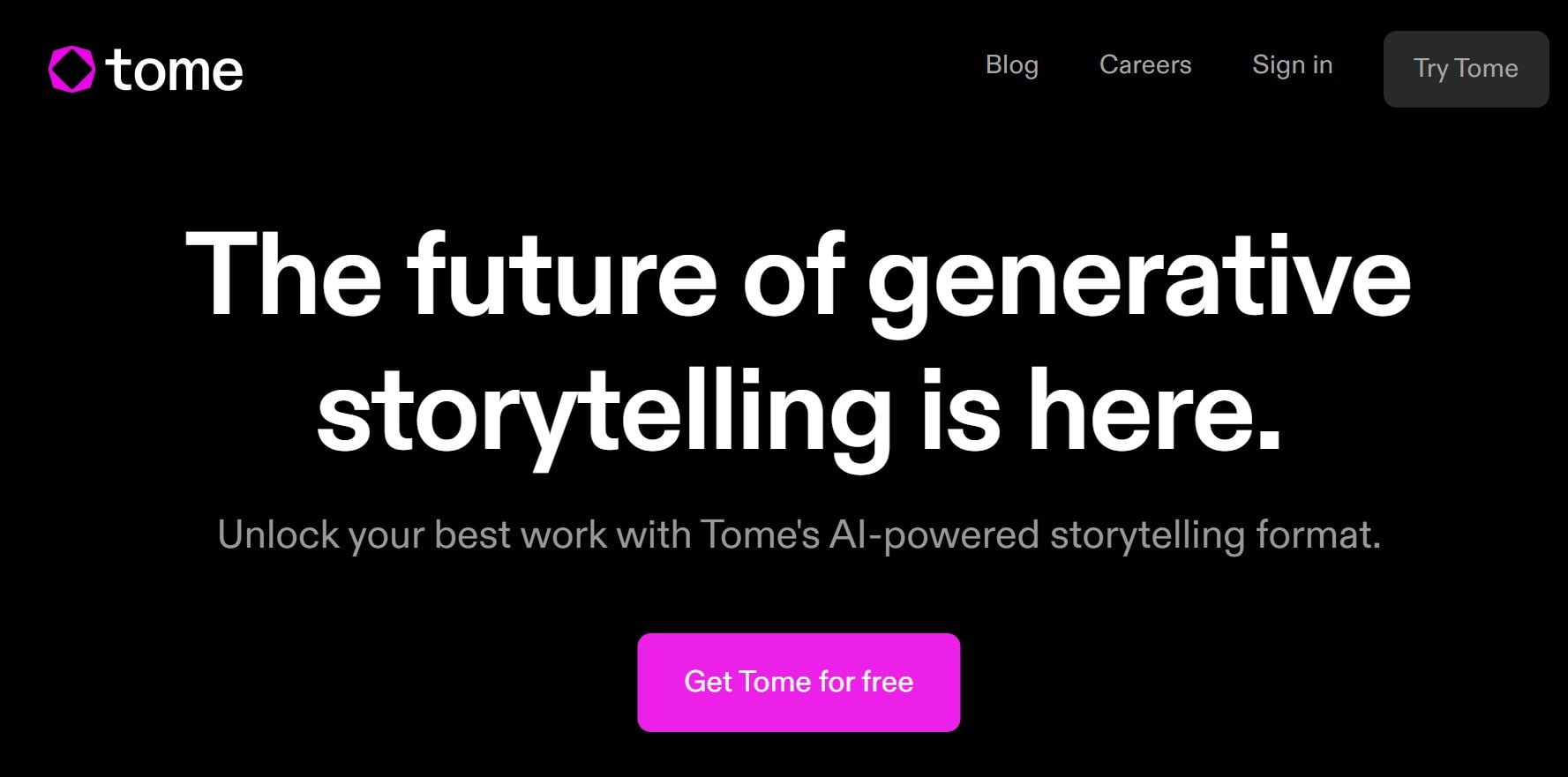 Tome - AI Tool Pricing, Reviews and Alternatives 2024